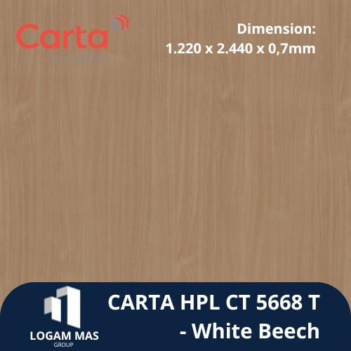 Jual CARTA HPL CT 5668 T - White Beech - High Pressure Laminates ...