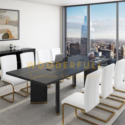 Jual meja meeting 8 orang meja rapat meja kantor rapat modern mewah ...