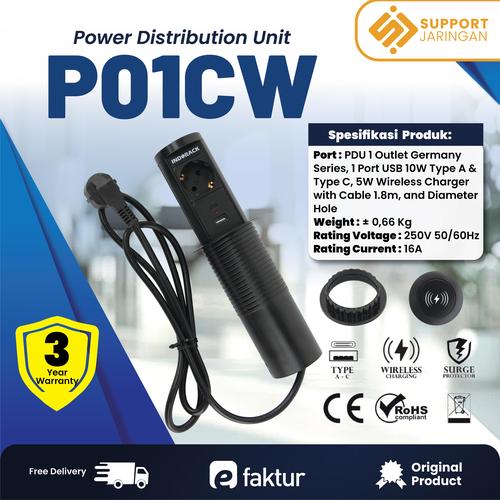 Jual INDORACK Colokan Tanam Meja Power Socket Stop Kontak P01CW - PDU 1 ...