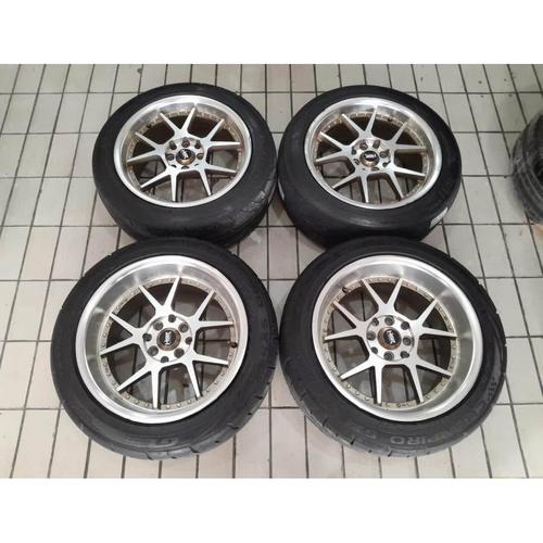 Jual velg mobil second murah HSR dogiyai R16 pcd 4x100/ 114 cocok untuk ...