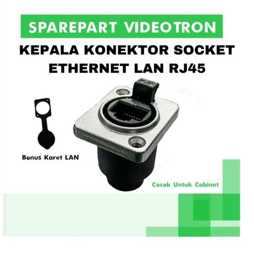 Jual (Kl0E) Konektor Socket Soket Outdoor Ethernet Lan Rj45 Cabinet ...