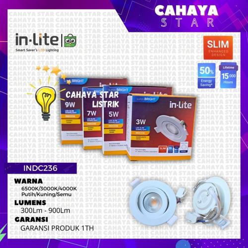 Jual LAMPU DOWNLIGHT SPOTLIGHT 5WATT / 7WATT INDC236 INLITE /LED MINI 5W 7W - INLITE, 9W KUNING ...