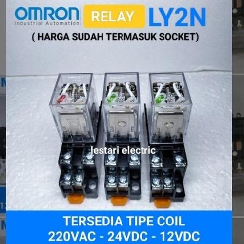 Jual omron relay ly2/ly2n 24v 10a 8pin plus socket - Jakarta Barat ...