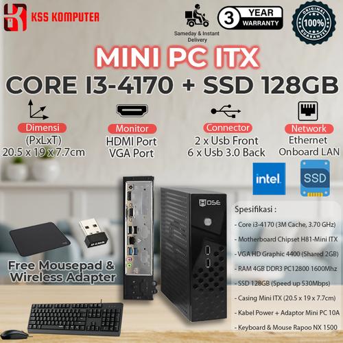 Jual [Baru]CPU Komputer / PC Rakitan Intel Core i3 + SSD MINI PC Super ...