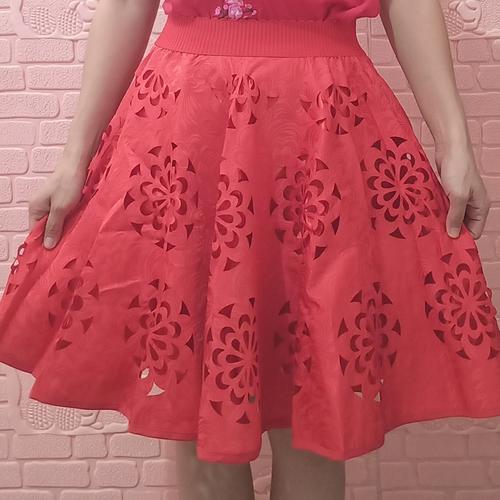 Jual Rok A Line Merah Natal Imlek Bunga - Jakarta Pusat - April Fashion ...