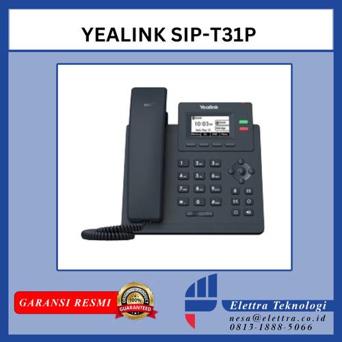 Jual Yealink SIP-T31P Entry Level IP Phone - Kota Bekasi - Elettra Authorized Store | Tokopedia