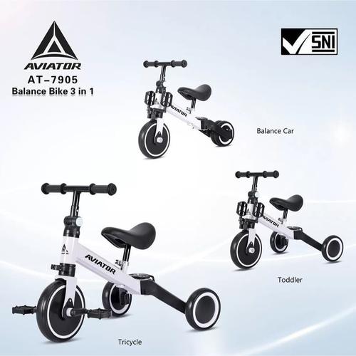 Jual Sepeda Roda Tiga 3 AVIATOR AT ( 2 IN 1 ) Bisa Jadi Balance Bike ...