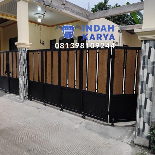 Jual pintu pagar dorong lengkung, pintu sliding lengkung - Kota Bekasi ...