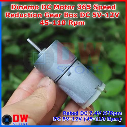 Jual Dinamo DC Motor 365 RS-365 Speed Reduction Gearbox Gear DC 3V-12V ...