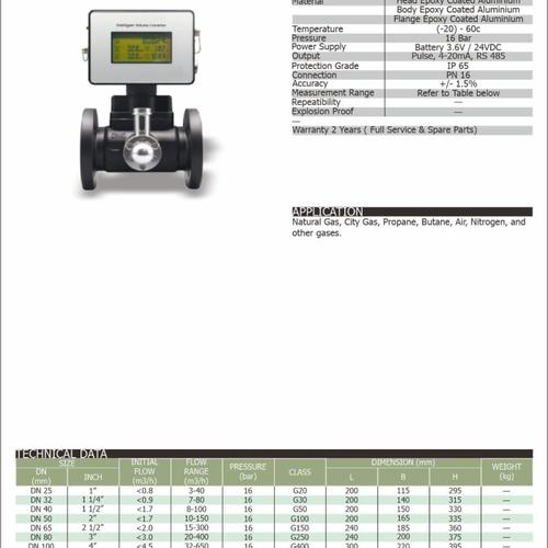 Jual SHM Gas Turbin Digital Flow Meter DN 40 - Jakarta Barat - Meter ...