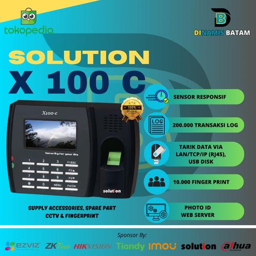 Jual Mesin Absensi Fingerprint Solution X 100 c Batam - Kota Batam ...