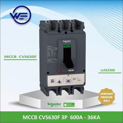 Jual MCCB CVS600F 3P 600A 3 Phase 600 Ampere Schneider LV563306 36KA ...