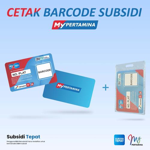 Jual Cetak Barcode MyPertamina Subsidi + Sampul Plastik / Cetak QR Code ...