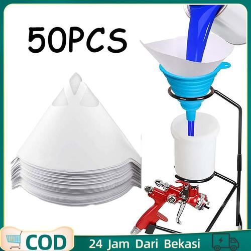 Jual 50pcs Saringan Cat Kertas Penyaring Cat Kertas Saring Cat Nylon ...