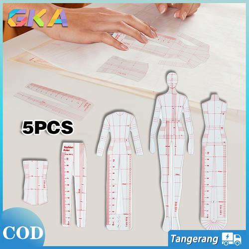 Jual Pattern Maker Ruler Fashion Design Ruler Penggaris Pola Baju ...