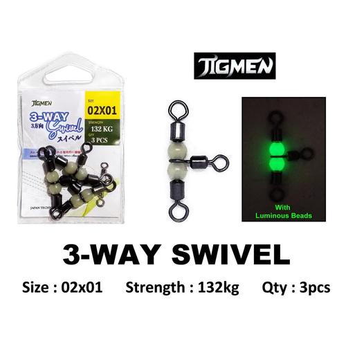 Jual Swivel 3 WAY JIGMEN Rangkaian Cabang 3 Size 02x01 - Kota ...