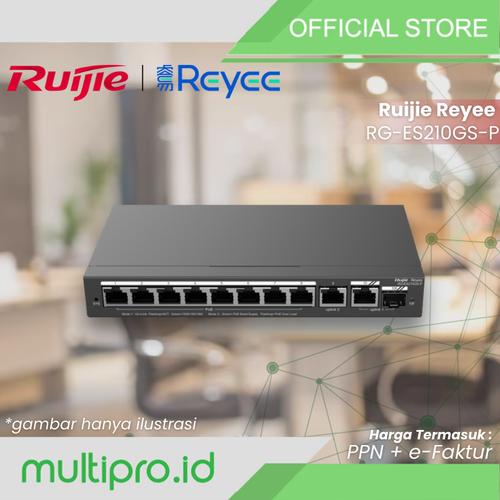 Promo Ruijie RG-ES210GS-P, 10-Port Gigabit Smart Cloud Managed PoE ...