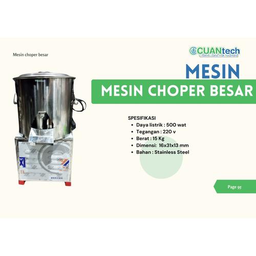 Jual Mesin Chopper Besar Pencacah Sayur Ukuran 15L - choper sayur ...