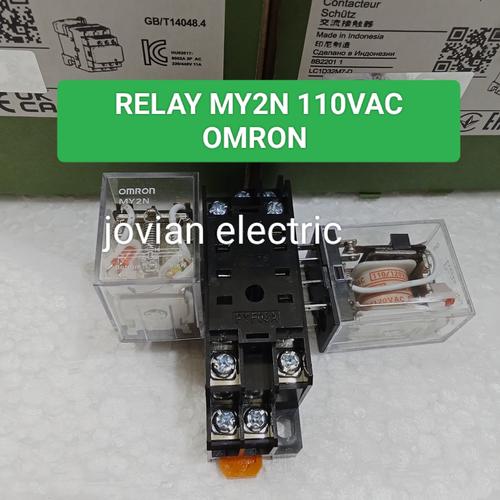 Jual relay Omron my2n/my2 110 vac plus socket/soket - Jakarta Barat - jovian electric | Tokopedia