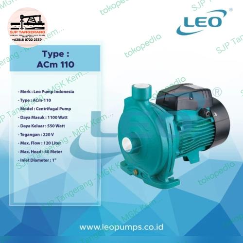 Jual POMPA CENTRIFUGAL 1.5Hp 220v LEO ACM 110 POMPA TRANSFER 120 LpM MANUAL - Jakarta Pusat ...