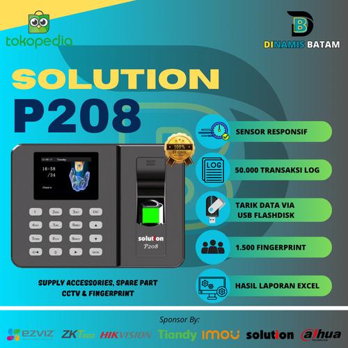 Jual Mesin Absensi FIngerprint Solution P 208 Batam - Kota Batam ...