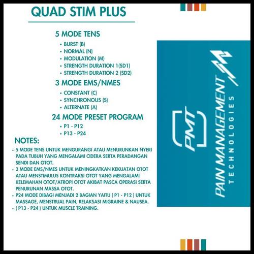 Jual READY GASS! QUAD STIM PLUS TENS + EMS/NMES 4 CHANNEL ALAT ...