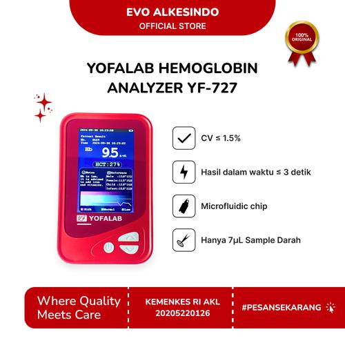 Jual Alat Cek HB YOFALAB Hemoglobin Analyzer YF-727 | Alat Cek ...