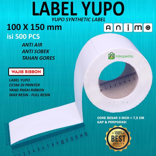 Jual LABEL YUPO 100X150 - STIKER YUPO 10X15 CM - Yupo Synthetic Label ...