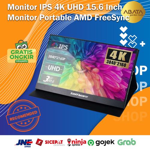 Promo Portable Monitor 4K UHD 15.6 Inch 60Hz AMD FreeSync 4K Portable ...