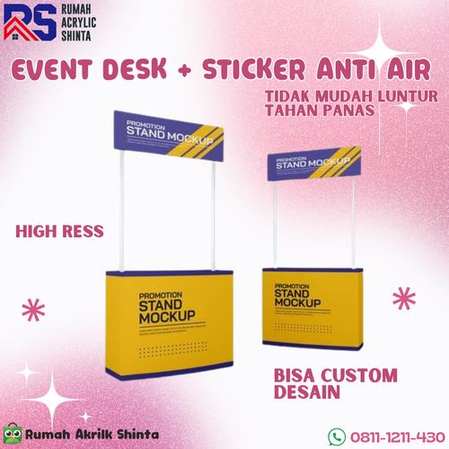 Jual Event Desk /Booth Portable + Stiker Cetakan Custom - Kab ...