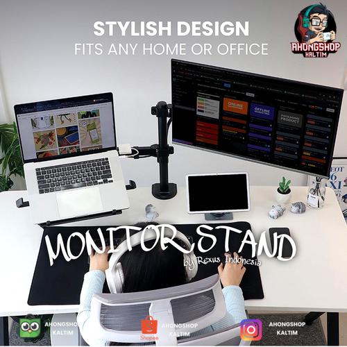Jual Rexus Monitor Stand Double DBM02 Stand - Kota Balikpapan ...