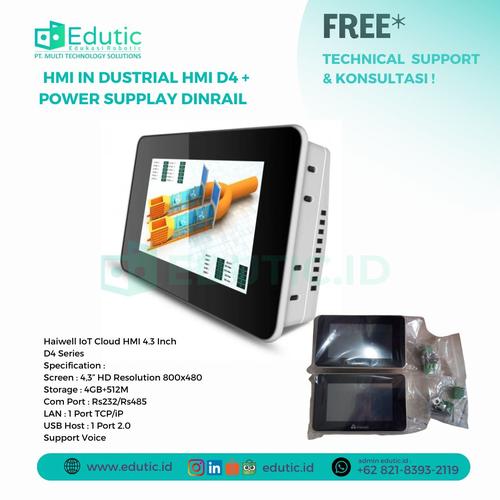 Jual HMI Support WIFI D4 HAIWELL RS485 MODBUS 4.3 INCH - KIT TRAINER ...