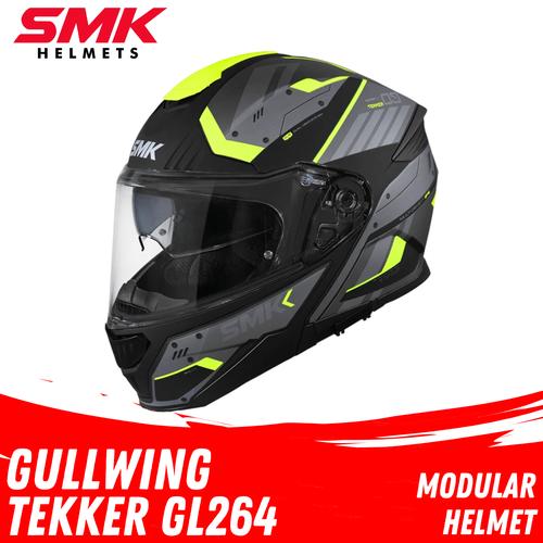 Jual SMK GULLWING MA264 TEKKER HELM MODULAR FLIP UP MOTOR SNI ECE 22.06 ...