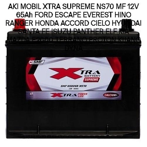 Jual AKI KERING MOBIL XTRA BATTERY SUPREME NS70 MF 12V/65Ah FORD ESCAPE EVEREST HINO RANGER ...