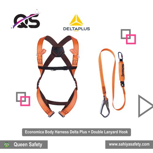 Jual Economica Body Harness Delta Plus + Double Lanyard Hook - Delta ...