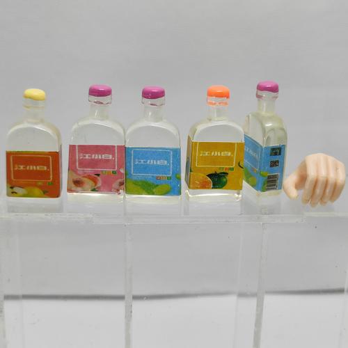 Jual skala 1/6 dan 1/12 miniatur botol minuman unik buah Korean warna ...