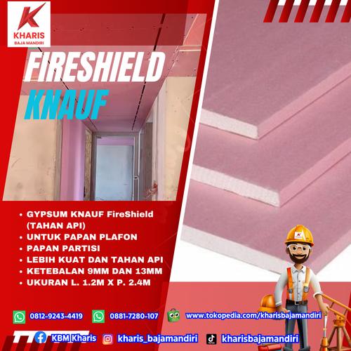 Jual PAPAN GYPSUM KNAUF MOISTURESHIELD FIRE/ FIRE SHIELD 13MM - Kota ...