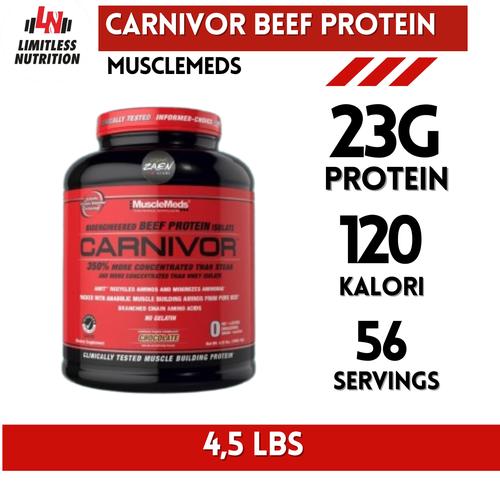 Jual Musclemeds Carnivor 4.5 lbs Beef Protein Isolate carnivore whey ...