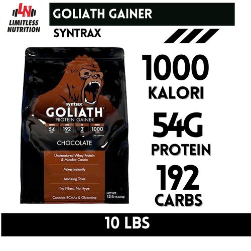 Jual SYNTRAX GOLIATH PROTEIN MASS GAINER 12LBS - 5,5 KG BPOM SUSU ...