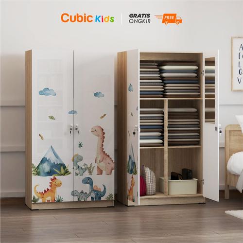 Promo Cubic Lemari Pakaian Kecil Bergambar / Almari Baju Serbaguna 2 ...