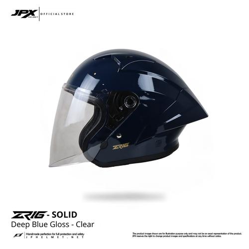 Jual Helm JPR ZR16 Solid Half Face - Deep Blue Gloss - L, Smoke - Kab ...