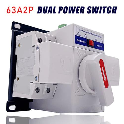 Jual Automatic Transfer Switch ATS 63A 2P Auto Otomatis 220V Dual Power ...
