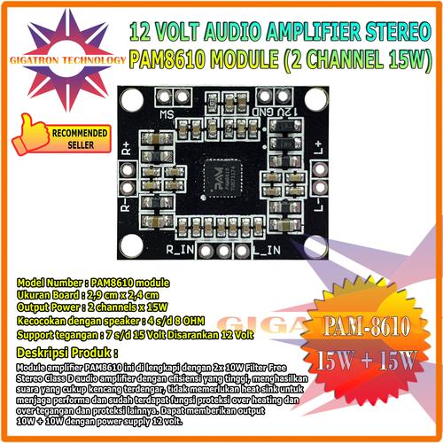 Promo PAM8610 Amplifier Board PAM 8610 Sound Good Quality / Modul ...