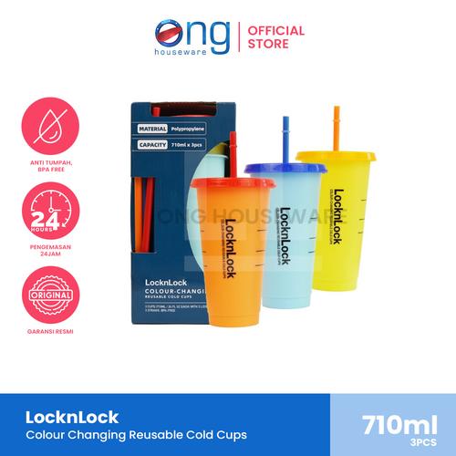 Promo Lock n Lock Botol Minum Sedotan Warna Warni isi 3 710ml HAP656S3 - Kota Bekasi - ONG ...