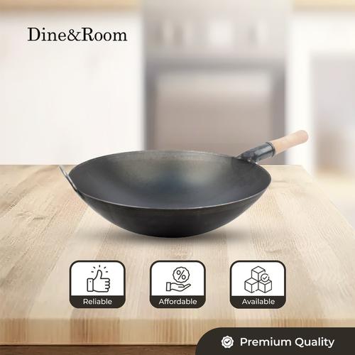 Jual Single Handle Wok 40 cm / Iron Wok With Handle / Wajan Besar - 40 ...