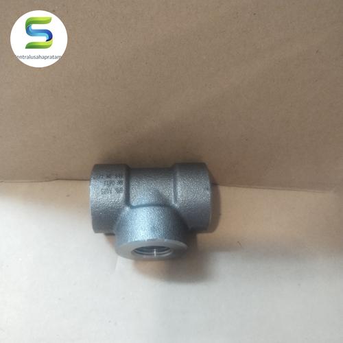 Jual Tee Besi A105 Class 3000 Drat NPT 2" inch Carbon Steel - Jakarta ...