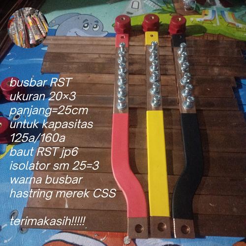 Jual Busbar 20×3 RST panjang@30cm untuk kapasitas 125a - Kab. Bogor ...