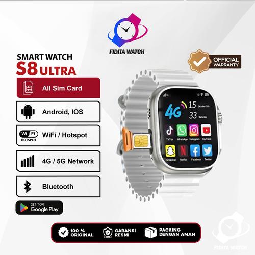 Jual S8 ULTRA Smartwatch SIM CARD - Jakarta Barat - fiditastore | Tokopedia