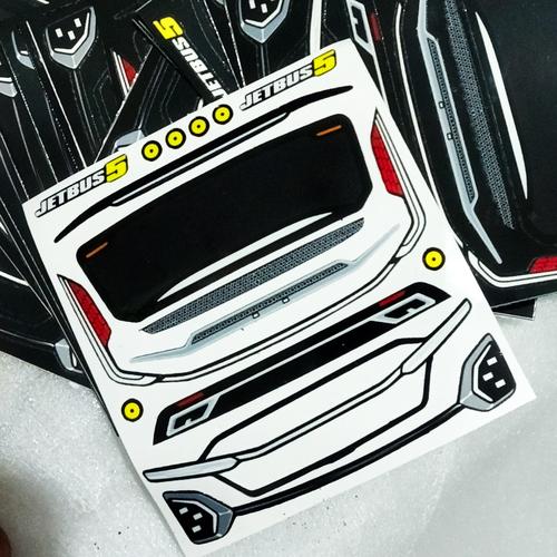 Jual stiker headlamp JETBUS 5 untuk miniatur bus plastik - Kab ...