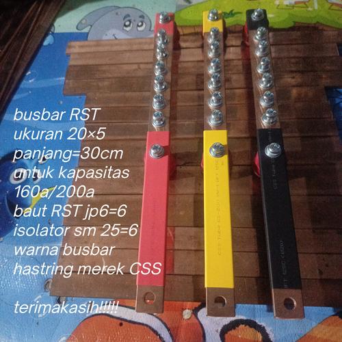 Jual Busbar tembaga 20mm×5mm×300mm RST untuk kapasitas 160a/200a - Kab ...